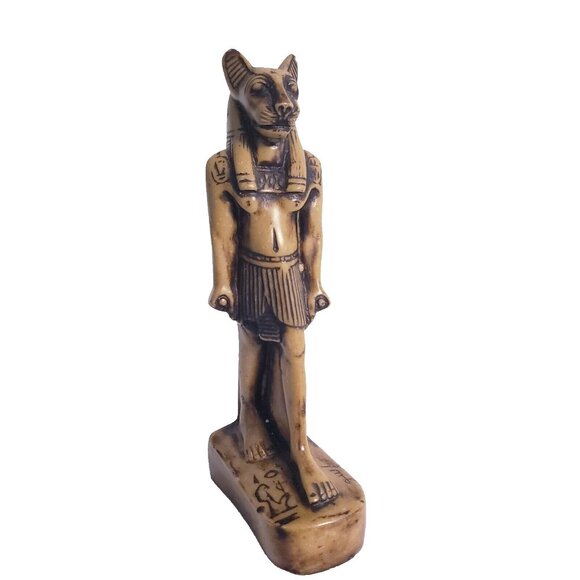 Accents | Rare Female Egyptian Dog God Statue Figurine With Hieroglyphs ...